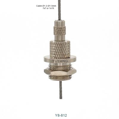 China M12 Steel Cable Gripper With Hex Nut Suspension Cable Gripper For Lighting Or Display for sale