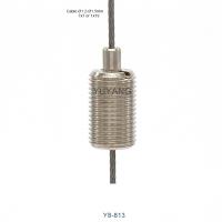 China Open Top Adjustable Cable Gripper 3/8-27T Thread Steel Wire Cable Gripper for sale