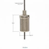 China 3/8-27T Thread Suspension Cable Gripper Open Top Quick Installation Anti Corrosion for sale