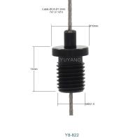 China M8 Thread Black Coated Suspension Cable Gripper Push Button Adjustment For Pendant Lights for sale