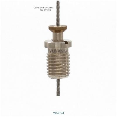 China M8 Thread Brass Cable Gripper Nickel Plating Easy Integration Customization for sale