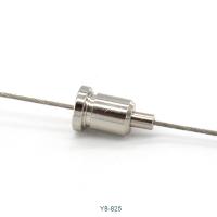 China Flanged Base Lighting Suspension Cable Gripper Top Press Nickel Plating For 0.8mm Cable for sale
