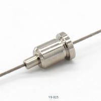 China Flanged Base Lighting Suspension Cable Gripper Top Press Nickel Plating For 0.8mm Cable for sale