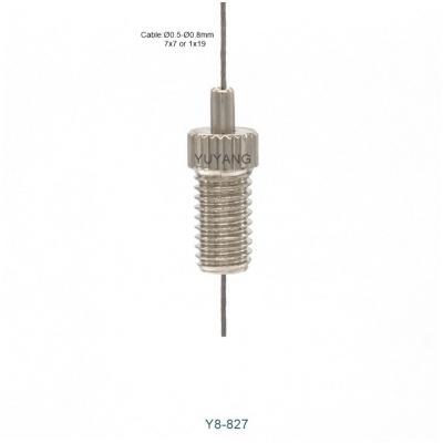 China M6 Thread Wire Cable Gripper Lights Customizable Suspension Cable Gripper For Small Diameter for sale