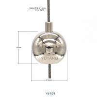 China Ball Shaped Wire Cable Gripper 18mm Diameter Secure Locking And Aesthetic Integration for sale