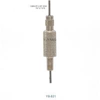 China M5 Diamond Knurled Side Exit Cable Gripper Nickel Plated Bottom Exit Grippers 9mm Diameter Safety for sale