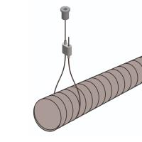 China M6 Thread Suspension Cable Hanging Kit Aluminum Alloy With Two Way Loop for sale