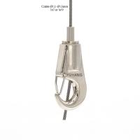 China Nickel Plating Cable Suspension Kits Gallery Display Ceiling Wire Hanging Kit for sale
