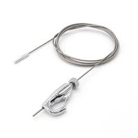China Adjustable Spring Hook Cable Suspension Kit Gallery Art Frame Wire Suspension Kit for sale