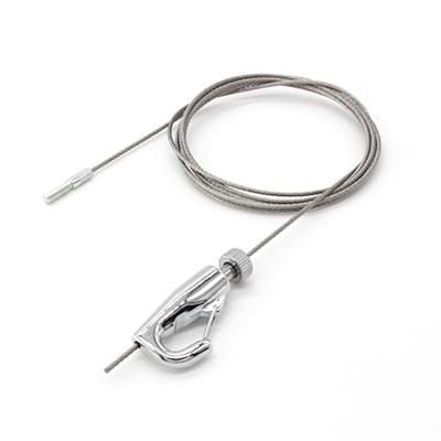 China Adjustable Spring Hook Cable Suspension Kit Gallery Art Frame Wire Suspension Kit for sale