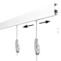 China Adjustable Spring Hook Cable Suspension Kit Gallery Art Frame Wire Suspension Kit for sale