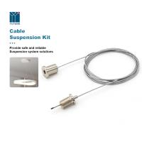 China Customized Lighting Fixtures Cable Suspension Kit Lights Adjustable Cable Gripper Steel Wire Ceiling Hanging Kit for sale
