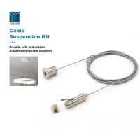 China Customized Cable Suspension Kit Suitable for Track Light, LED Lights Custom Length Steel Wire Hanging Cable Kit for sale