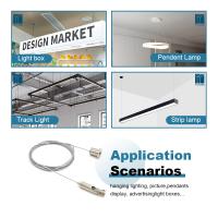 China Adjustable Cable Gripper Ceiling Hanging Wire Kit Lights, Light Box LED Light Cable Suspension Kit for sale