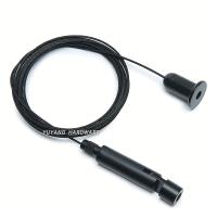 China Black Steel Wire Cable Gripper Adjustable Lights Hanging Kit 1.5mm Heavy Duty Cable Suspension Kit for sale
