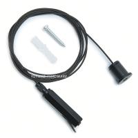 China Black Steel Wire Cable Gripper Adjustable Lights Hanging Kit 1.5mm Heavy Duty Cable Suspension Kit for sale