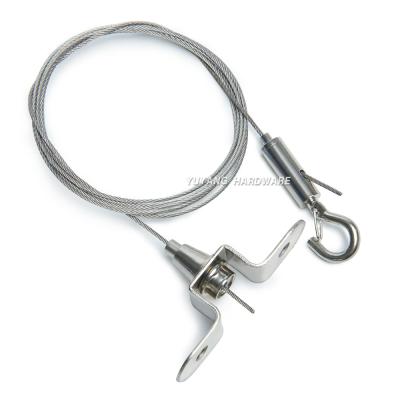 China Manufacturer Hanging Wire Kit Hook Cable Gripper with Fixture Hanger Home Picture Art Gallery Display Cable Kit for sale
