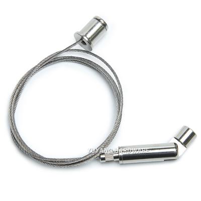 China Steel Wire Ceiling Hanging Kit Ceiling Fixing Mount with Cable Gripper Lights Billboards Adjustable Cable Suspension Kit for sale