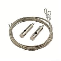 China Factory Price Hanging Kit with Looping Cable Suspension Kit Brass Hanging Kit Steel Wire Gripper for sale