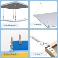 China Hot Sales Hook Cable Gripper Adjustable Hanging Wires Kit Suspension Kits for Photos for sale