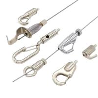 China Adjustable Hanging Hook Kit Universal Stainless Steel Wire Gripper for Acoustic Panels Made with Steel and Iron for sale