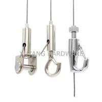 China Customized Suspension Cable Gripper Hanging Kit Stainless Steel Cable Picture Hanging Rail System for sale