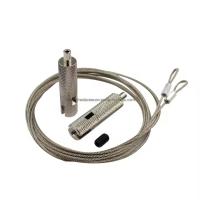 China Factory Price Suspension Cable Gripper Adjustable Cable Gripper Steel Wire Light Hanging Kit with Looping for sale