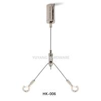 China Hot Sales Led Strip Light Cable Gripper Hanging Kit for Lighting Steel Wire Rope Adjustable Hook Cable Gripper Hanging System for sale