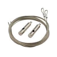 China Hot Sales Led Strip Light Cable Gripper Hanging Kit for Lighting Steel Wire Rope Adjustable Hook Cable Gripper Hanging System for sale