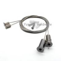 China New Style Hanging Kit Copper OEM Wire Rope Hanging Kit Suspension Set Custom with Adjustable Hook Cable Gripper Hanging System for sale