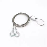 China Most Popular Looping Cable Gripper Brass Wire Rope Hanging Kit High Quality Adjustable Cable Gripper for sale