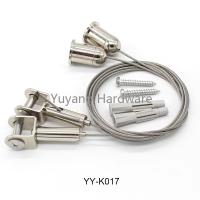 China Factory Price Suspension Cable Grippers Stainless Steel Wire Universal Brass Cable Gripper Hanging Kit Hook Hanging System for sale