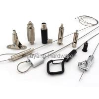 China Factory Price Suspension Cable Grippers Stainless Steel Wire Universal Brass Cable Gripper Hanging Kit Hook Hanging System for sale