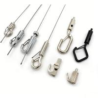 China Track Light Hanging System Suspension Mounting Snap Hook Cable Hanging Kit Screw Ceiling Fixing Light Suspension Set Custom for sale