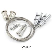 China Factory Wholesale Custom  Hanging Kit New Type Stainless Steel Cable Holder  Brass Cable Gripper with Screw Hanging System for sale