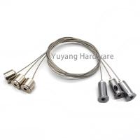 China Factory Wholesale Custom  Hanging Kit New Type Stainless Steel Cable Holder  Brass Cable Gripper with Screw Hanging System for sale