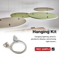 China Black  Zinc Alloy Braking Carabiner Hook Suspension Kit Ceiling Mounting for Ceiling Lamp LED Hanging System  Linear Light for sale