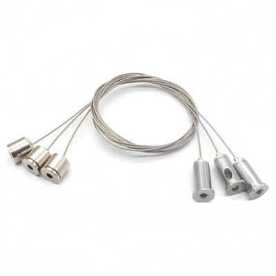China Suspension Kit with Circulating Ceiling Fixing Light Suspension Set Custom Steel Wire Rope with Adjustable Hook for sale