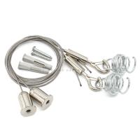 China Factory Price Ceiling Fixing Light Suspension Set Custom Steel Wire Rope with Adjustable Hook Cable Gripper Hanging System Screw for sale