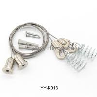 China Wholesale Adjustable Stainless Steel Ceiling Suspension Cable Brass/Iron Gripper Nickel/Chrome Finish for Indoor Acoustic for sale