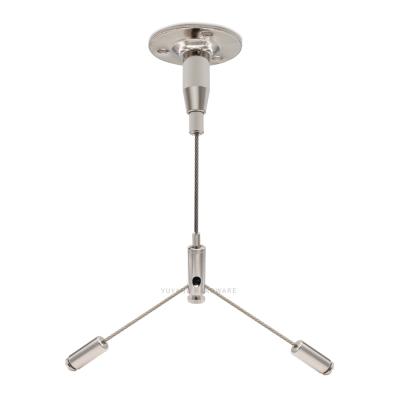 China Ceiling Cable Hanging Kit Steel Wire Cable Suspension Set Suitable for Hanging Lamps, Billboards, Panels, Etc. for sale