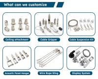China Ceiling Cable Hanging Kit Steel Wire Cable Suspension Set Suitable for Hanging Lamps, Billboards, Panels, Etc. for sale