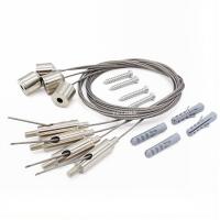 China Wholesale Adjustable Ceiling Hanging Kit Steel Wire Cable Suspension Set Suitable for Hanging Lamps, Billboards, Panels, Etc. for sale