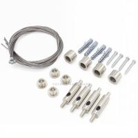 China Wholesale Adjustable Ceiling Hanging Kit Steel Wire Cable Suspension Set Suitable for Hanging Lamps, Billboards, Panels, Etc. for sale
