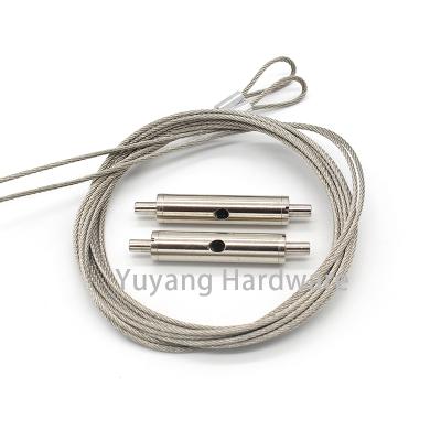 China Hot Sales Stainless Steel Wire Rope Hanging Kit Looping Cable Gripper Ceiling Light Hanging Kit Cable Clips Product Category for sale