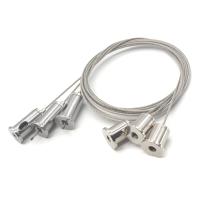 China OEM Ceiling Suspension Set Steel Wire Cable Adjustable Lights Suspension Kit Lighting Hanging System for sale