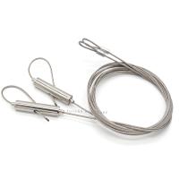 China Stainless Steel Wire with Adjuster Aircraft Looping Cable Lock Hanging Kit Loop Cable Safety Cable Grip Lock Wire Suspension Kit for sale