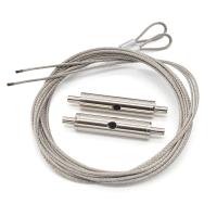 China Stainless Steel Wire with Adjuster Aircraft Looping Cable Lock Hanging Kit Loop Cable Safety Cable Grip Lock Wire Suspension Kit for sale