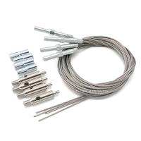 China Screw Ceiling Fixing Light Suspension Set Custom Steel Wire Rope with Adjustable Hook Cable Gripper Hanging System for sale