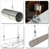 China Steel Loop Cable with Adjustable Two Way Gripper Suspension Cable Kit High Strength Wire Locking Cable Kit for sale